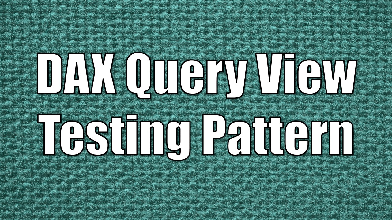 Weaving DataOps into Microsoft Fabric - DAX Query View Testing Pattern ...